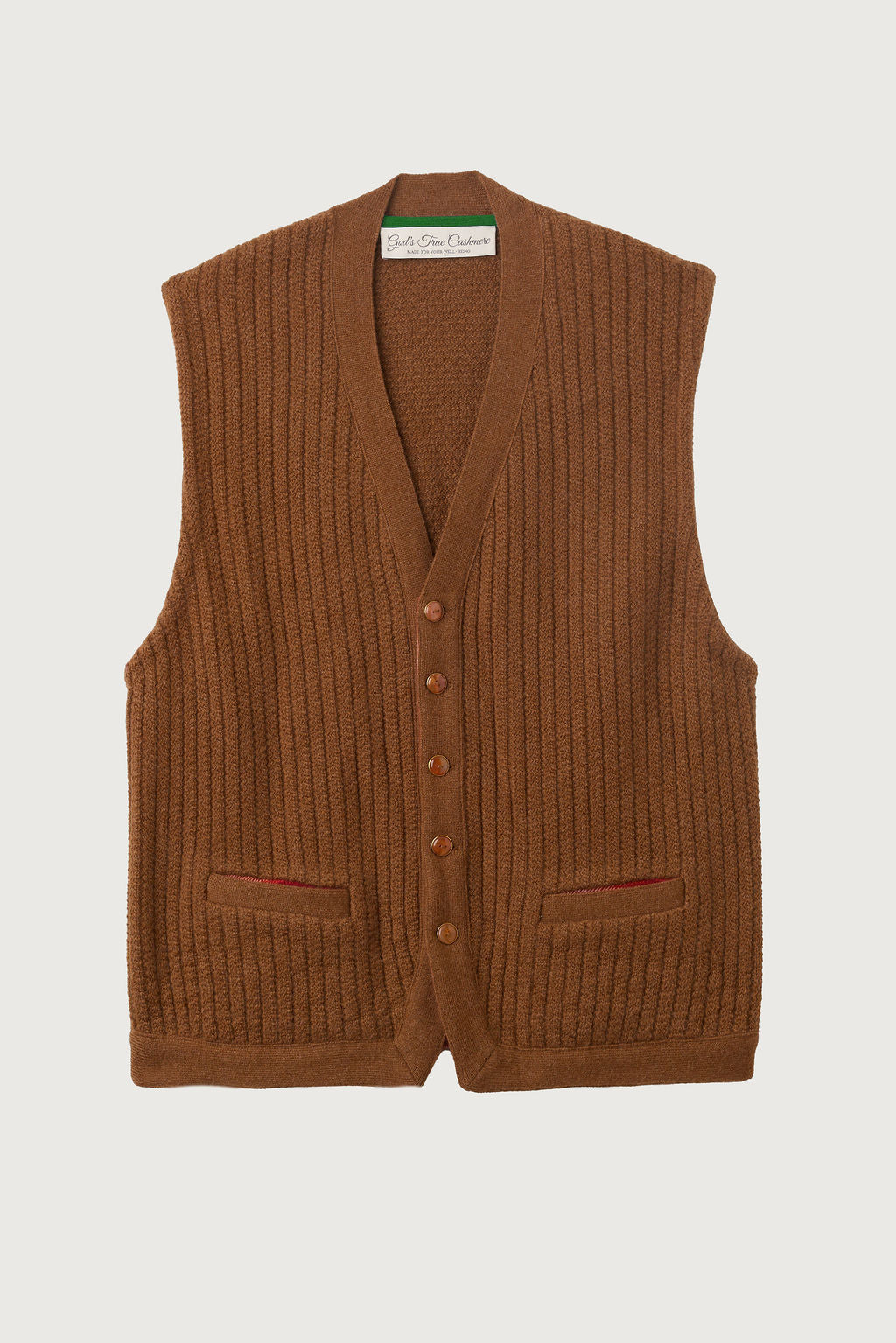 Grace Knit Cashmere Vest – God's True Cashmere